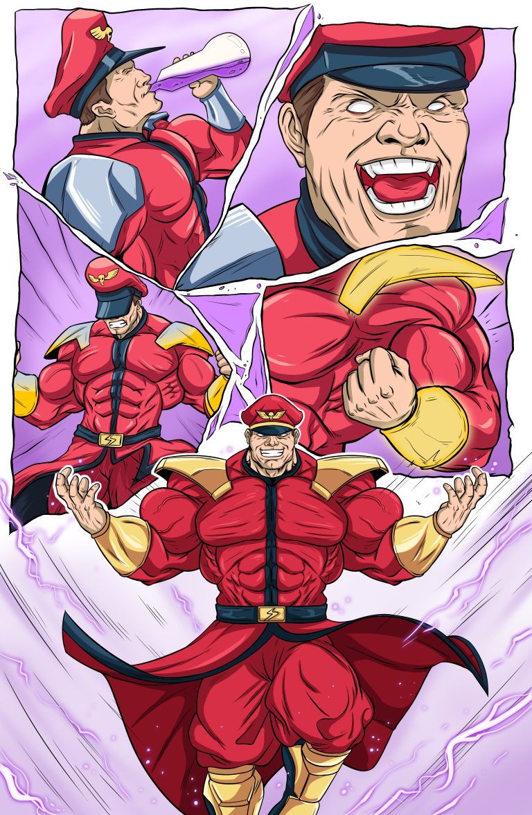 M Bison - Big Muscle Growth - MaxxMuscleComics