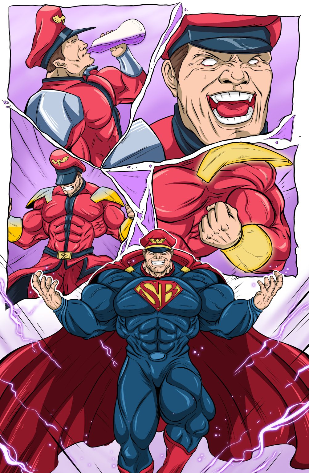 M Bison - Big Muscle Growth - MaxxMuscleComics
